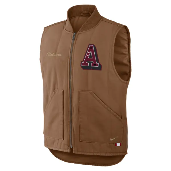 Nike Alabama Academic College Padded Full-zip Vest - Brown