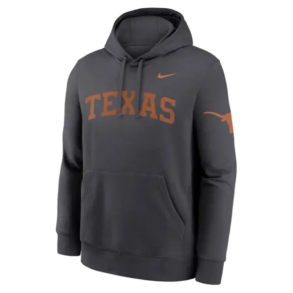 Nike Texas Sideline Club College Pullover Hoodie - Grey