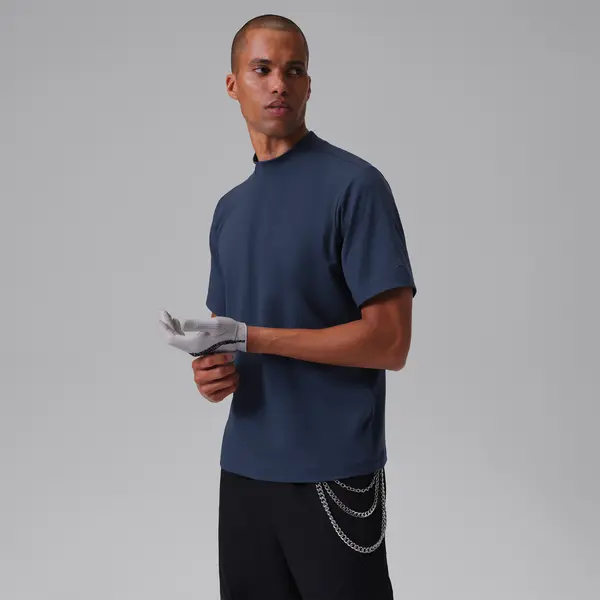 JORDAN Sport Mock-neck Golf T-shirt - Blue