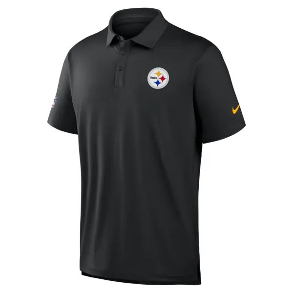Nike Pittsburgh Steelers Tour Dri-fit Nfl Polo - Black