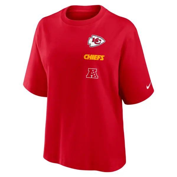 Nike Kansas City Chiefs Primetime Premium Essential Boxy T-shirt - Red