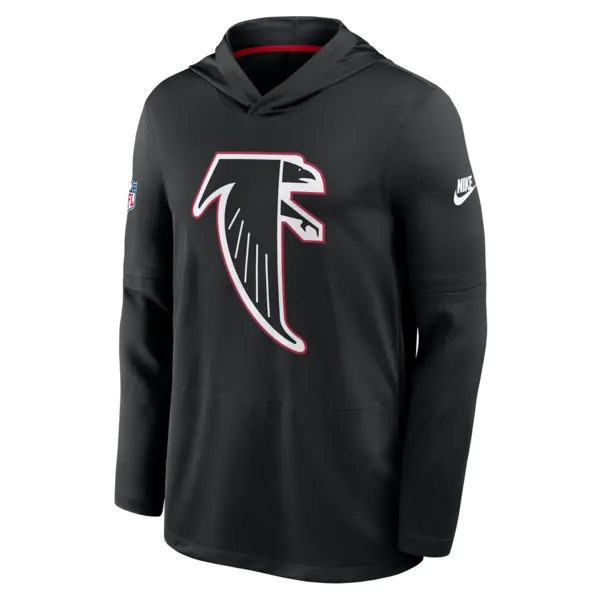 Nike Atlanta Falcons Alt Dri-fit Nfl Long-sleeve Hooded Top - Black