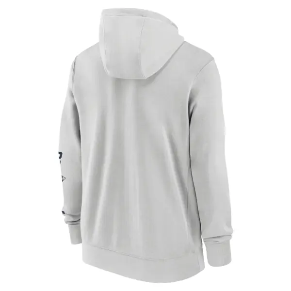 Nike New England Patriots Club Nfl Full-zip Hoodie - Grey