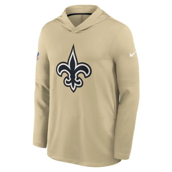 Nike New Orleans Saints Alt Dri-fit Nfl Long-sleeve Hooded Top - Brown