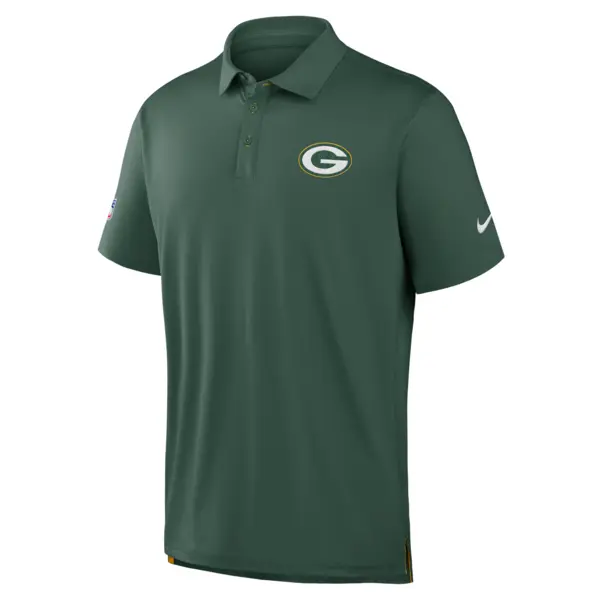Nike Bay Packers Tour Dri-fit Nfl Polo - Green