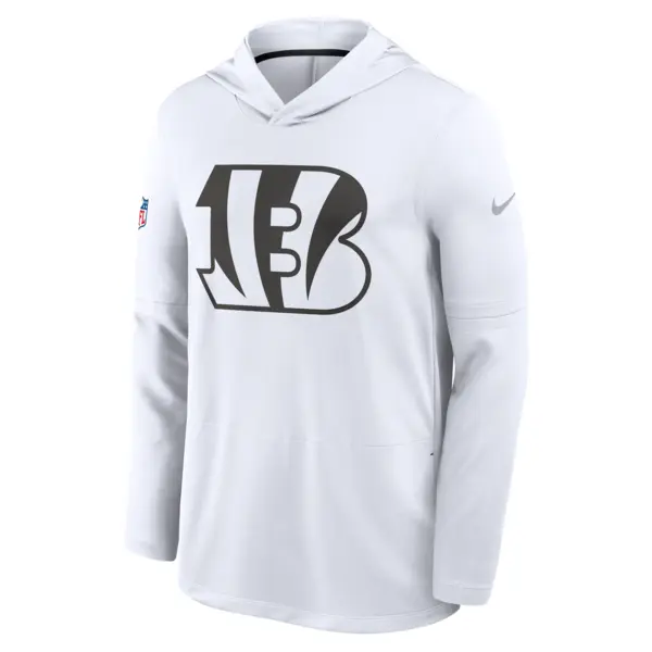 Nike Cincinnati Bengals Alt Dri-fit Nfl Long-sleeve Hooded Top - White