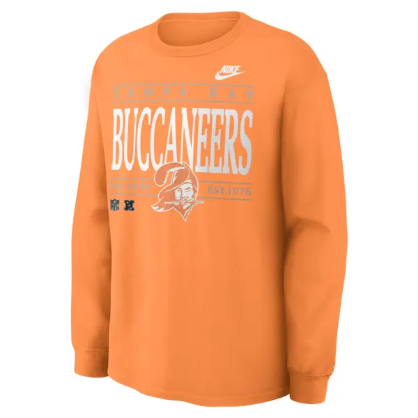 Nike Tampa Bay Buccaneers Rewind Max90 Nfl Long-sleeve T-shirt - Orange