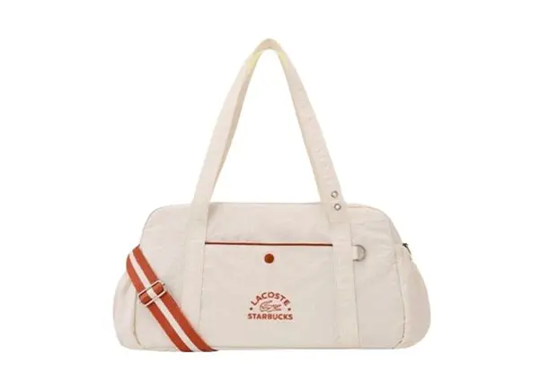 STARBUCKS X Lacoste Ple Duffle Bag White/in