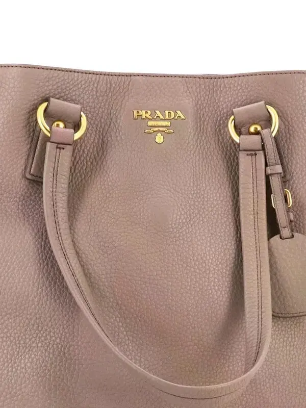 Prada Vitello Daino Shopper Tote Bag - Neutrals