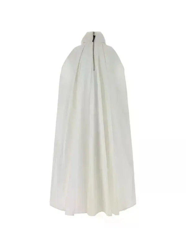 Givenchy Tie-neck Pleated Mini Dress
