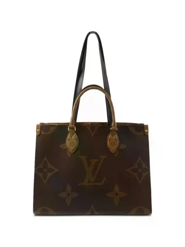 LOUIS VUITTON Monogram Giant On The Go Tote Bag - Brown