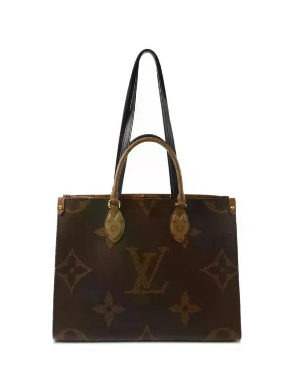 LOUIS VUITTON Monogram Giant On The Go Tote Bag - Brown