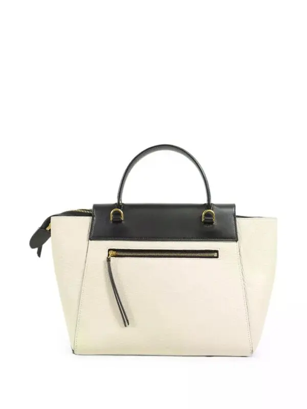 Celine Micro Belt Tote Bag - White