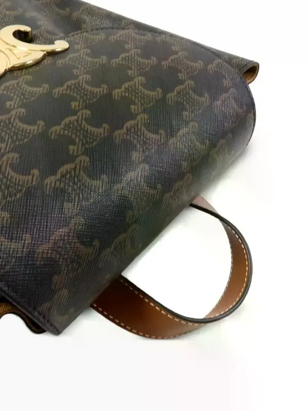 Celine Triomphe Canvas Backpack - Brown