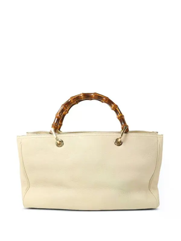 Gucci Bamboo Shopper Shoulder Bag - Neutrals
