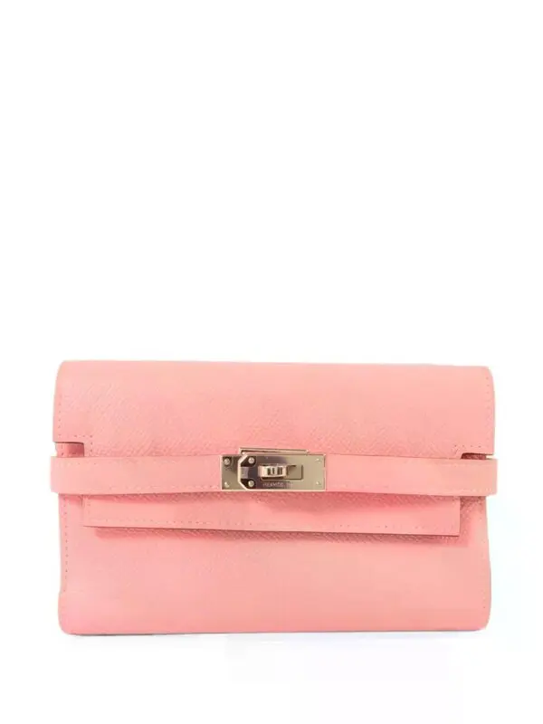Hermès Kelly Epsom Trifold Wallet - Pink