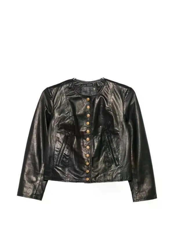 R13 Button-up Leather Jacket