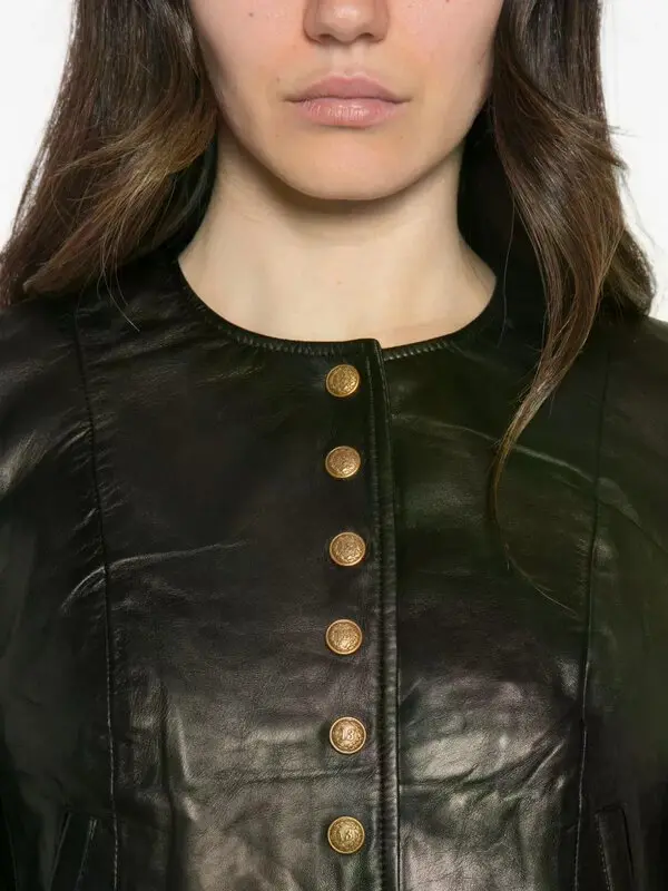 R13 Button-up Leather Jacket