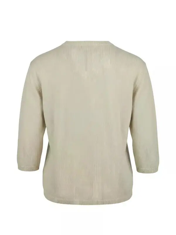 Valentino Garavani Sequin-embellished Floral-patch Sweater