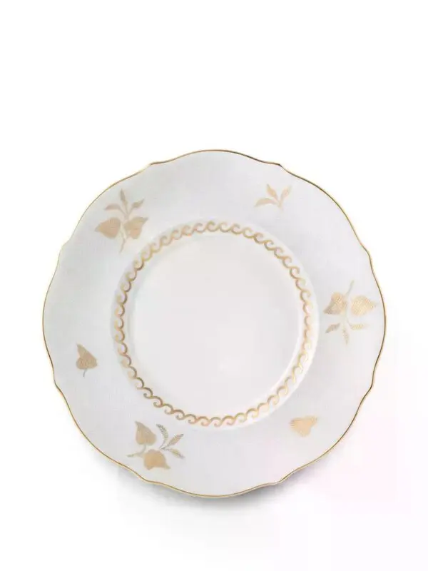 GINORI 1735 Elegance Leaf-print Plate
