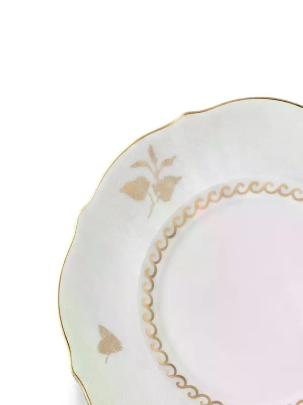 GINORI 1735 Elegance Leaf-print Plate