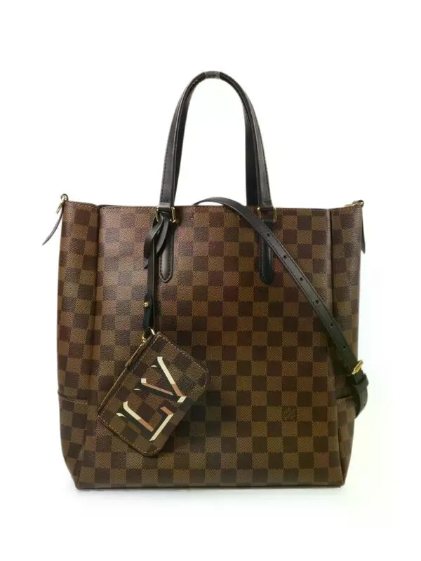 LOUIS VUITTON Mm Belmont Damier Tote Bag - Brown