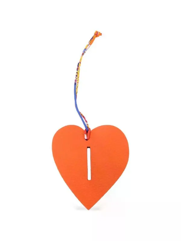 Hermès Petit H Heart Charm - Orange