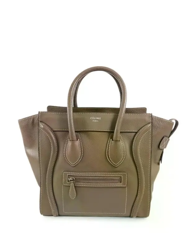 Celine Micro Luggage Tote Bag - Grey