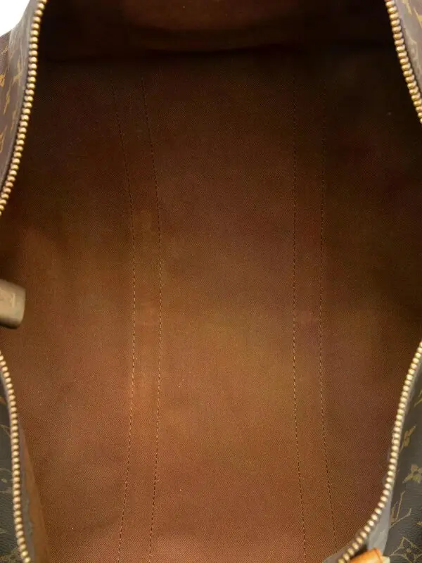 LOUIS VUITTON Monogram Keepall Bandouliere 45 Travel Bag - Brown