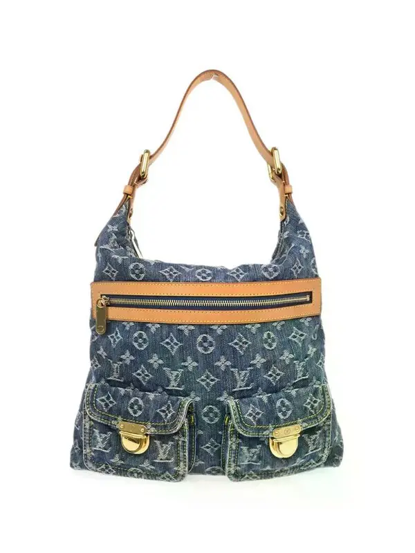 LOUIS VUITTON 2006 Gm Baggy Denim Shoulder Bag