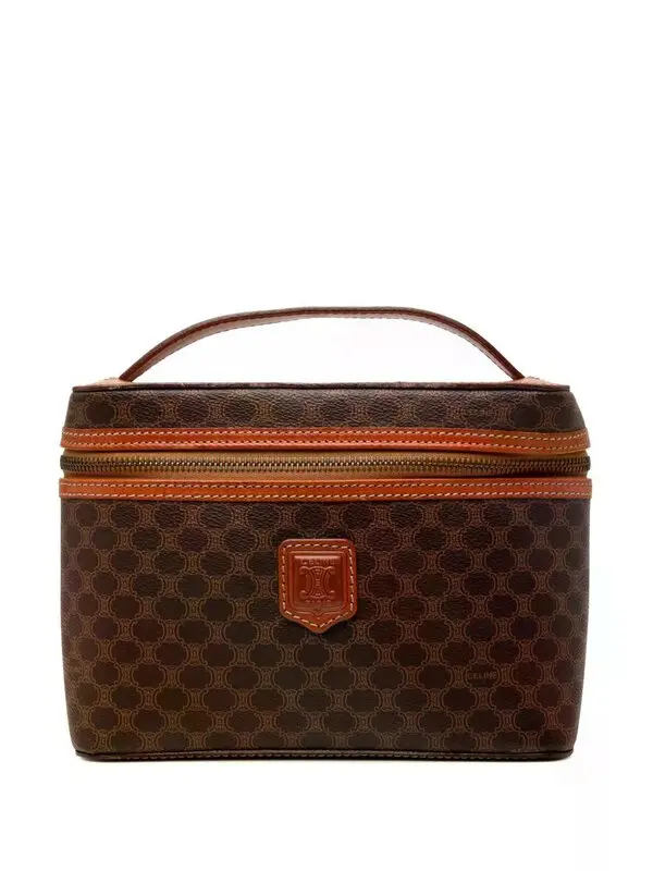 Celine 1996 Macadam Coated Canvas Vanity Bag