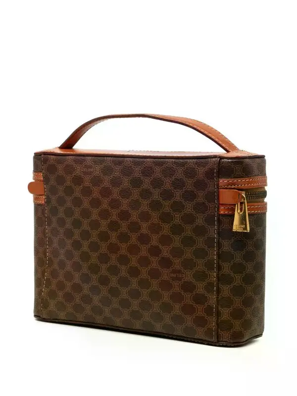 Celine 1996 Macadam Coated Canvas Vanity Bag