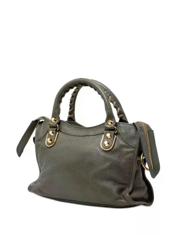 Balenciaga Mini Goatskin Satchel - Grey