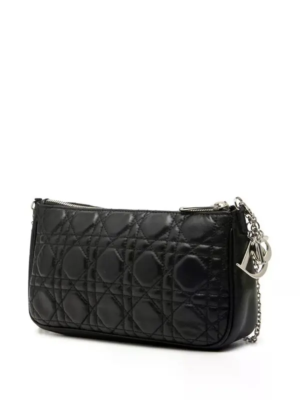 Dior 2009 Lambskin Cannage Pochette Shoulder Bag
