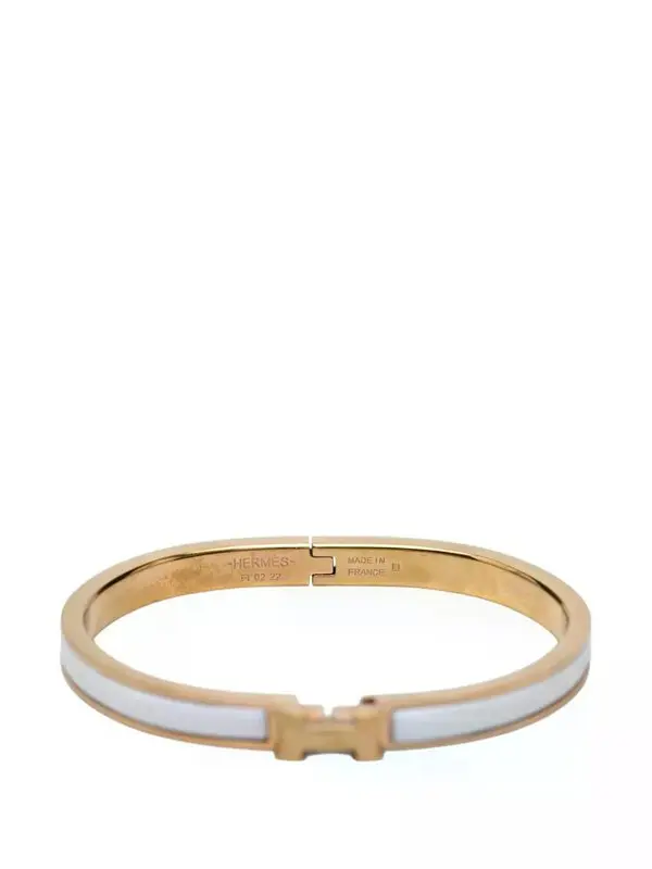 Hermès 2000-2026 Extra Narrow Enamel Clic H Bracelet Pm Costume Bracelet