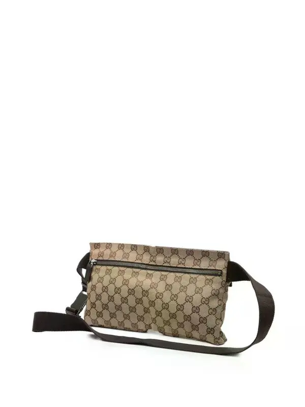 Gucci 2000-2015 Gg Canvas Double Pocket Belt Bag