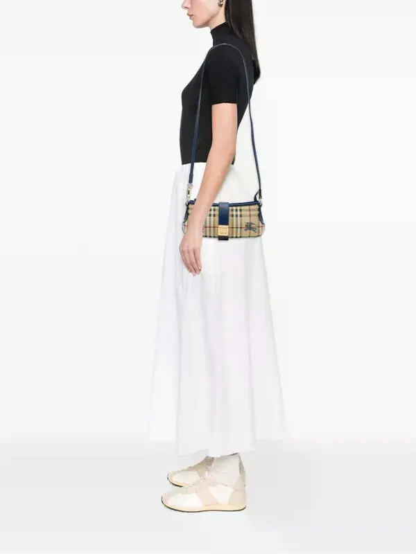 Burberry Haymarket Check Coated Canvas Crossbody Bag