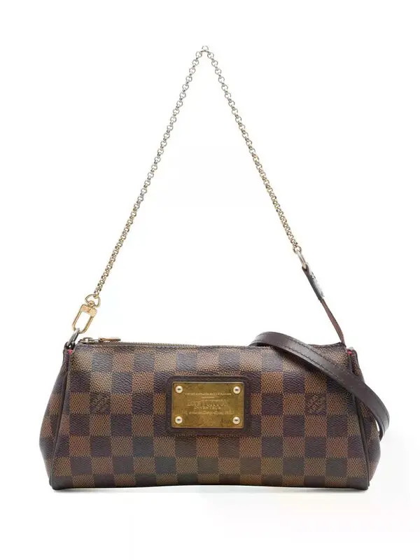 LOUIS VUITTON 2011 Damier Ebene Eva Satchel - Brown