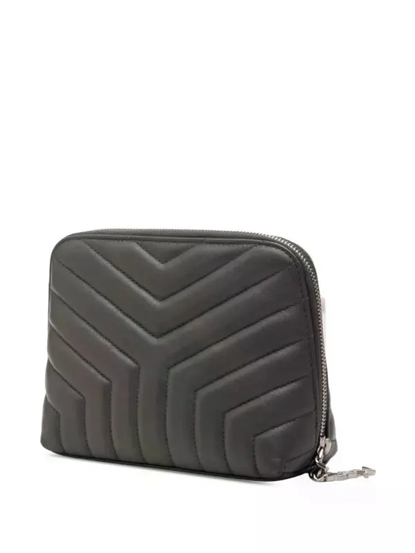 Saint Laurent Matelassé Lambskin Monogram Loulou Cosmetic Case Pouch
