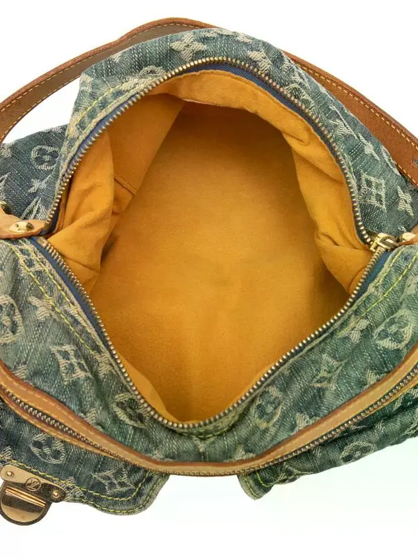 LOUIS VUITTON 2006 Monogram Denim Baggy Pm Shoulder Bag