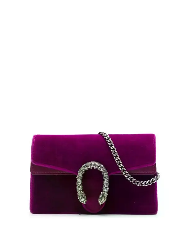 Gucci Mini Velvet Dionysus Crossbody Bag - Purple