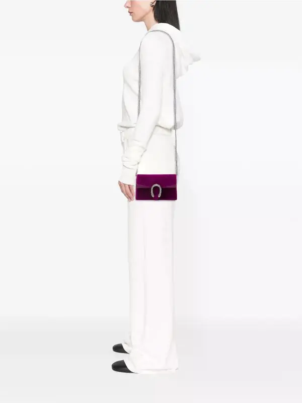 Gucci Mini Velvet Dionysus Crossbody Bag - Purple
