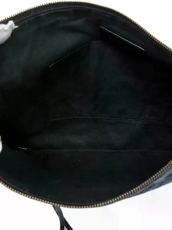 Balenciaga 2016 Lambskin Motocross Classic Flat Clutch Bag