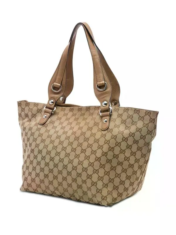 Gucci 2016-2026 Gg Canvas Icon Bit Tote Bag