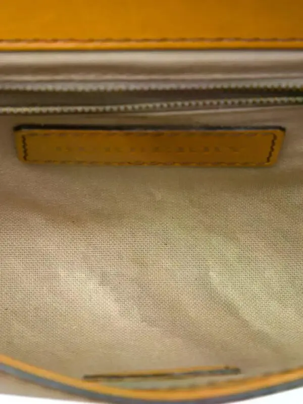Burberry House Check Canvas And Leather Trimmed Bridle Crossbody Bag