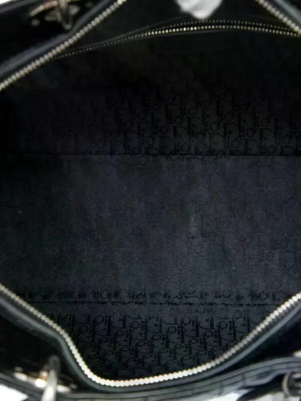 Dior 2010 Extra Large Patent Cannage Lady Satchel