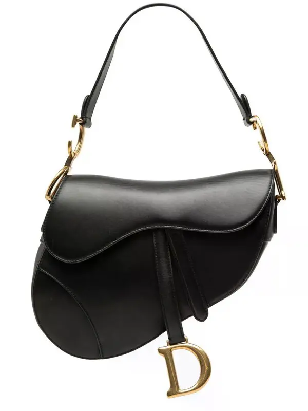 Dior 2018 Smooth Calfskin Saddle Bag Shoulder Bag - Black