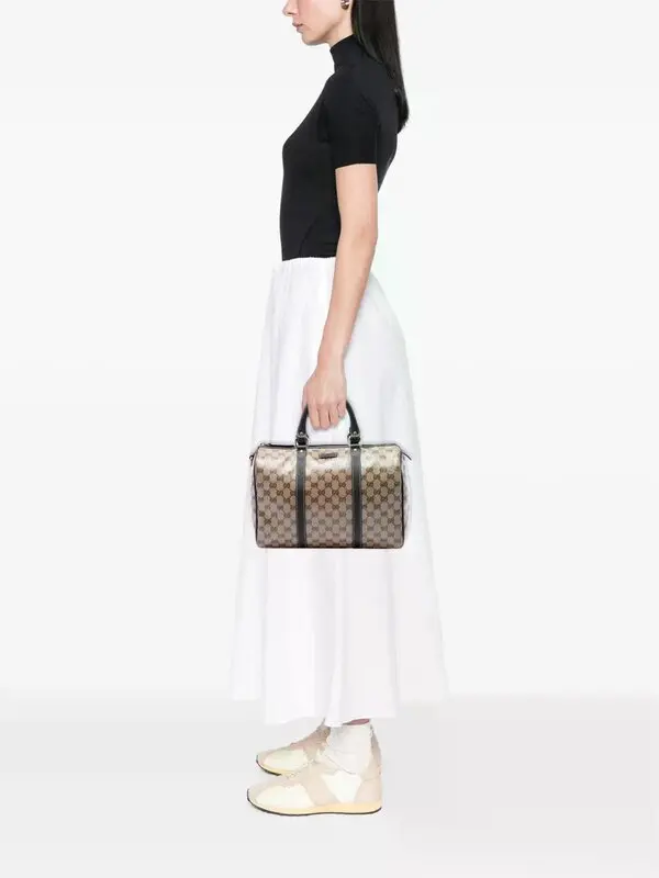 Gucci 2016-2026 Medium Gg Crystal Joy Boston Bag - Neutrals