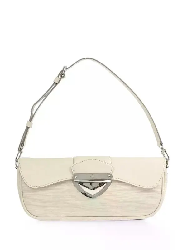 LOUIS VUITTON 2007 Pochette Montaigne Clutch Bag - White