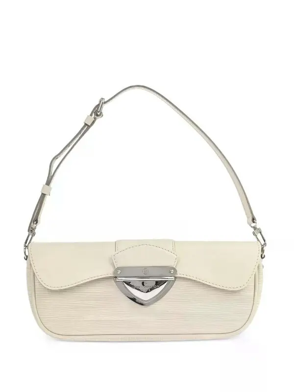 LOUIS VUITTON Pochette Montaigne Clutch Bag - White